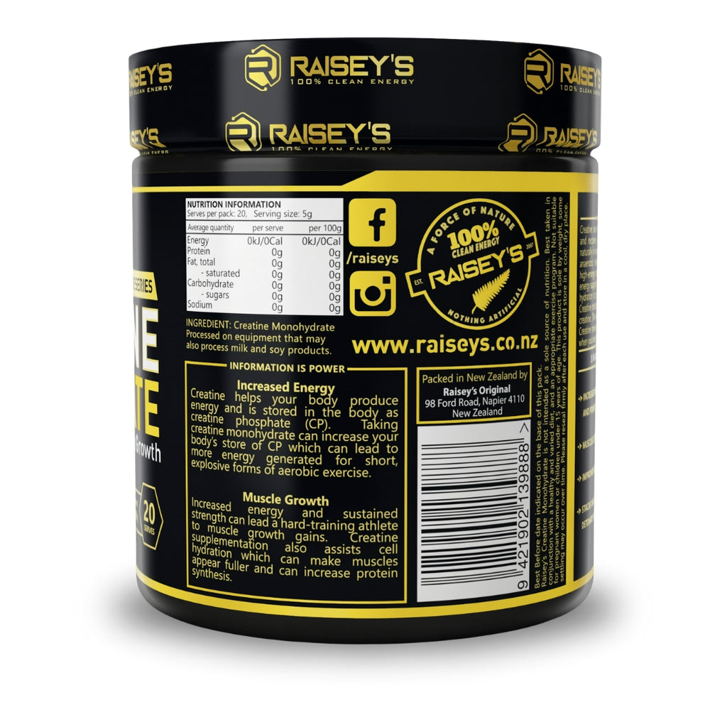 Creatine Monohydrate Pure | Raisey's Original – Raiseys Natural ...