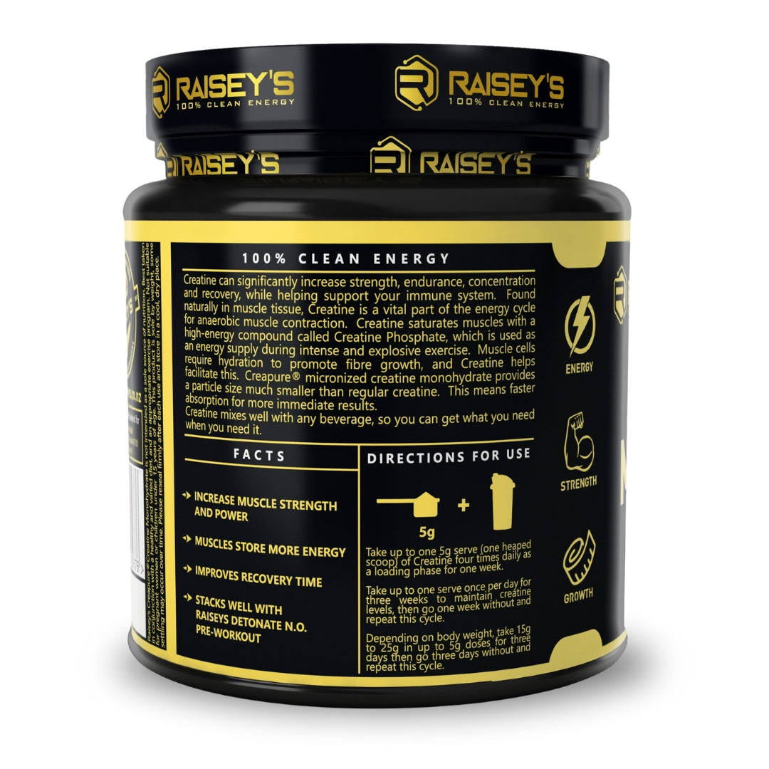 Creatine Monohydrate Pure | Raisey's Original – Raiseys Natural ...