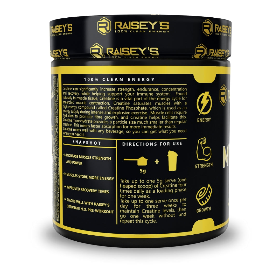 Creatine Monohydrate Pure | Raisey's Original – Raiseys Natural ...