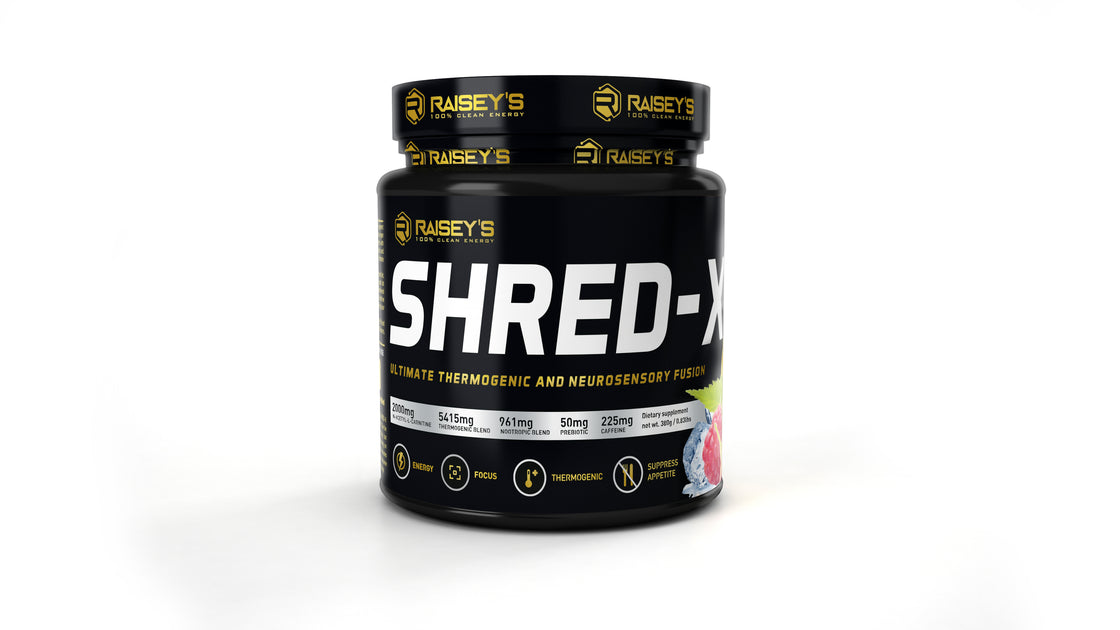 SHRED-X V2 THERMOGENIC FAT BURNER 380g – Raiseys Natural Supplements ...